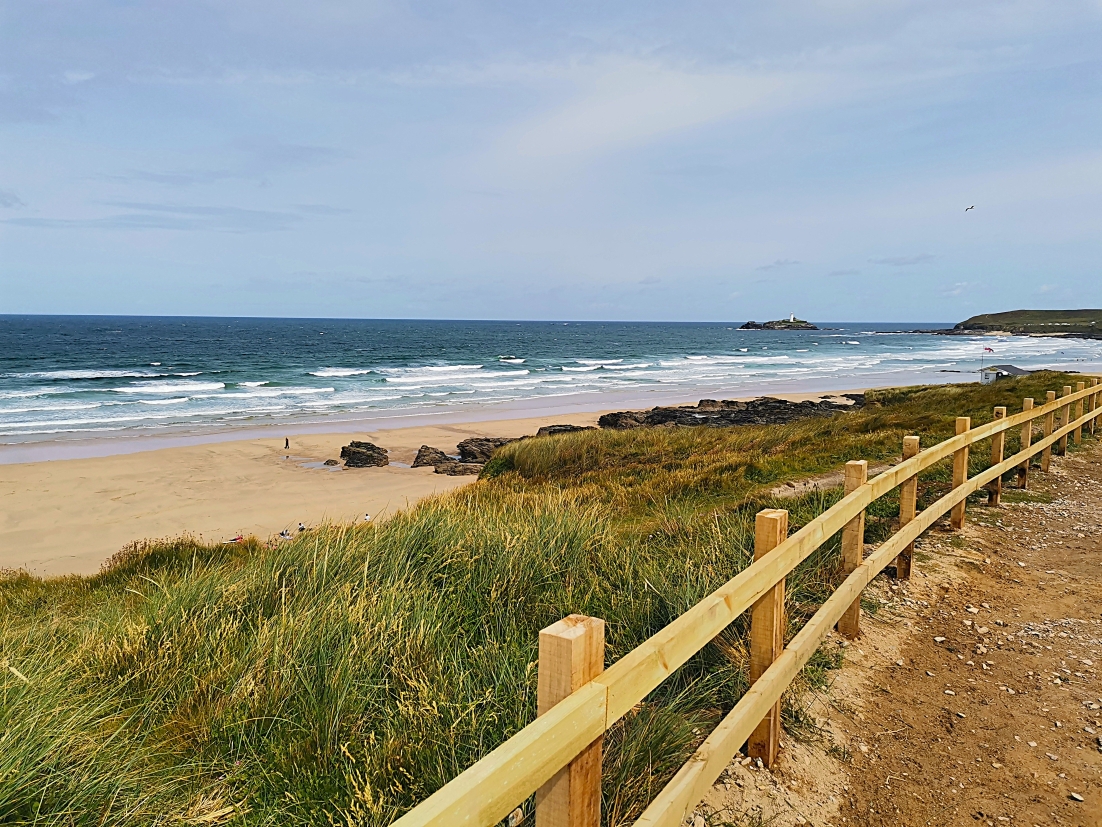 Gwithian Towans Beach in der St. Ives Bay
